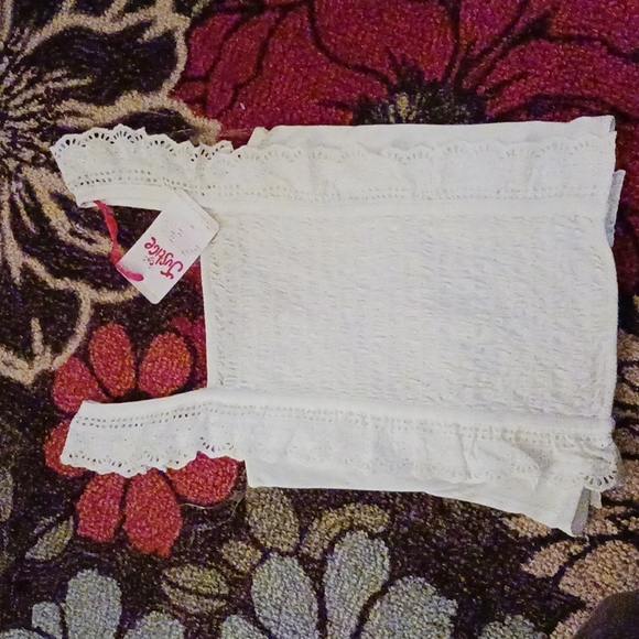 Justice | Shirts & Tops | Justice Girls Smocked Ruffled Garment Dye Top ...